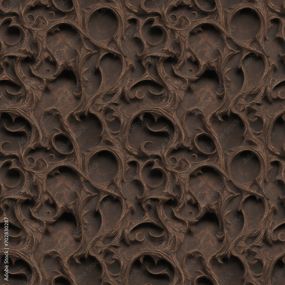 Seamless Gothic Wall Texture - Generative ai, üretken yapay zeka Stock ...
