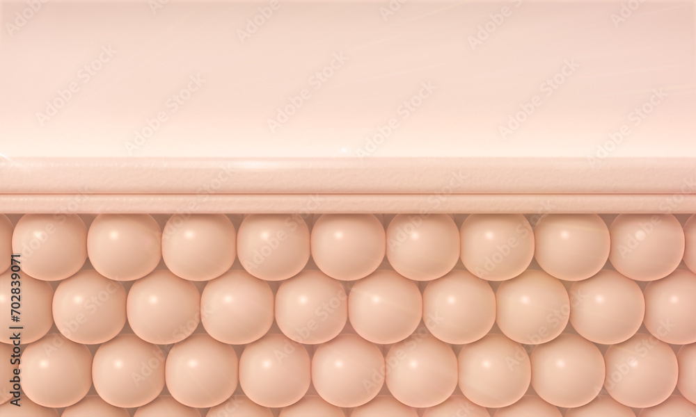 Layers of the skin's microstructure, cell structure layer, cosmetics ...