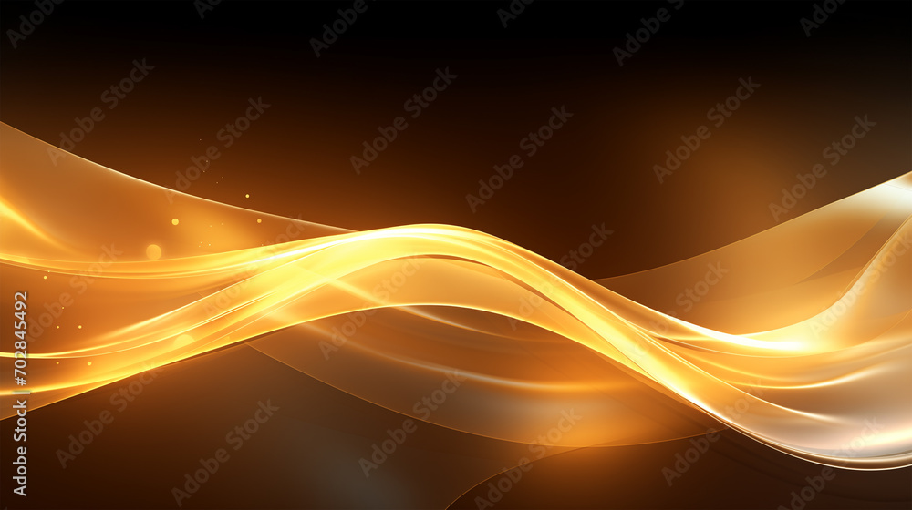Elegant abstract background with golden waves. Background with yellow ...