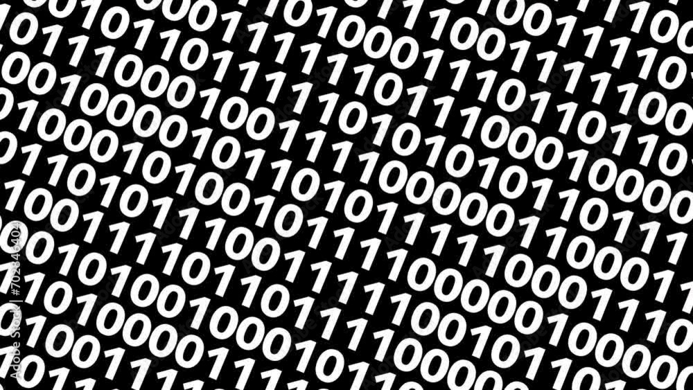 Cybercrime lines of binary code on black background algorithm cyber security cyber attack cyber ...