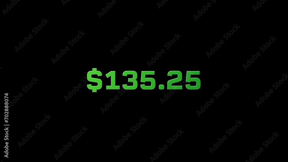 Money Counter Video Overlay Currency Infographic Stock Template | Adobe ...