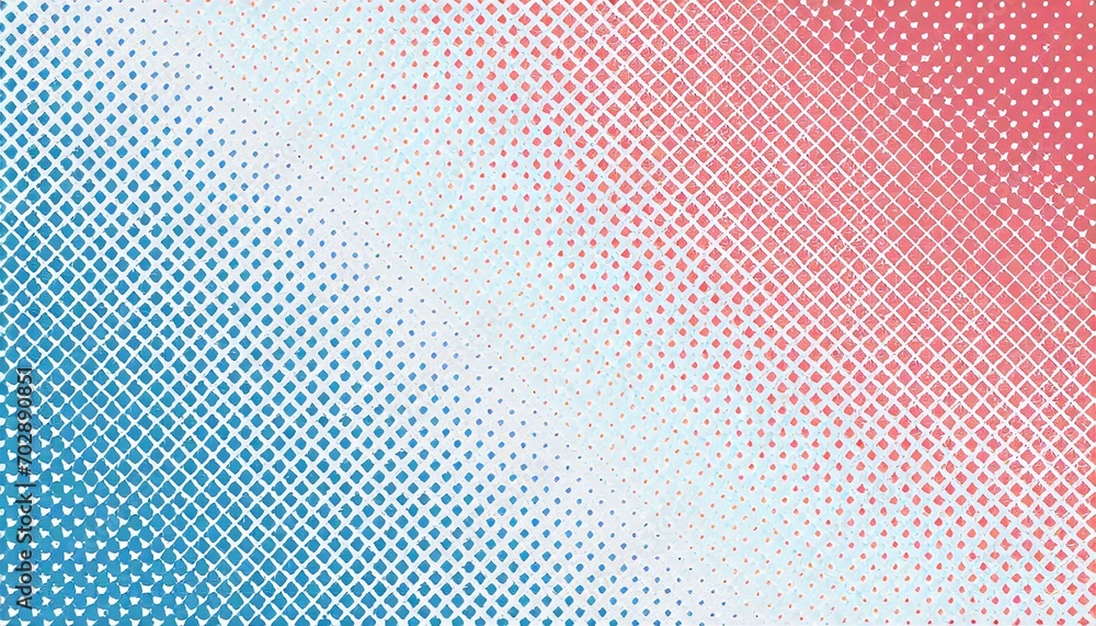 rhombus checkered halftone pattern vector light rays border red blue ...