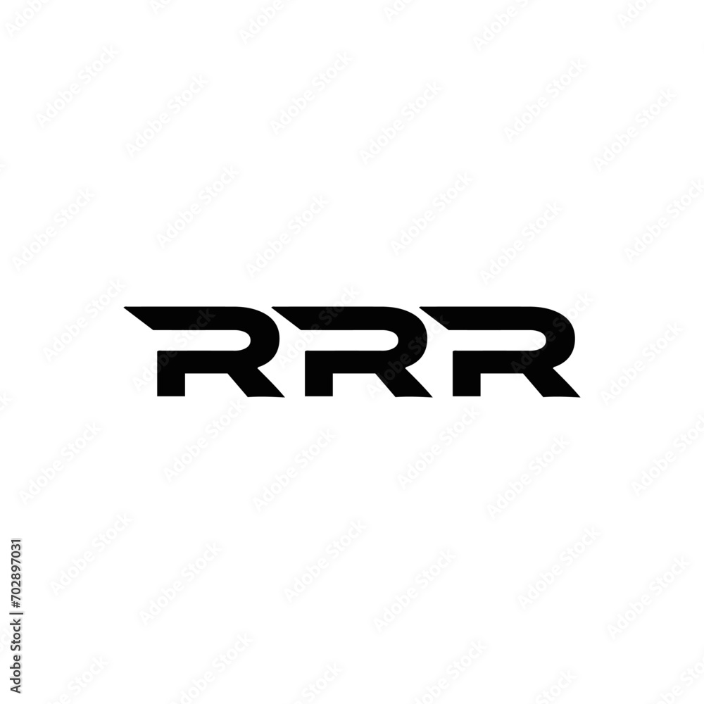 RRR logo. RRR set , R R R design. White RRR letter. RRR, R R R letter ...
