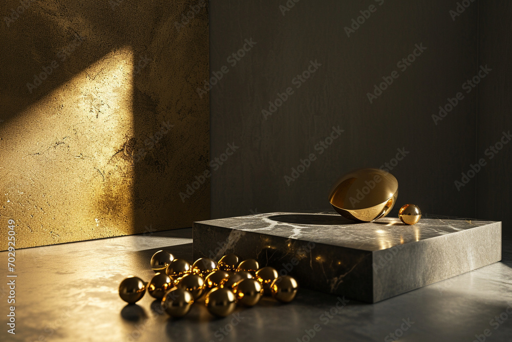 Minimalistic opulence portraying the symbol of wealth as a stunning art ...