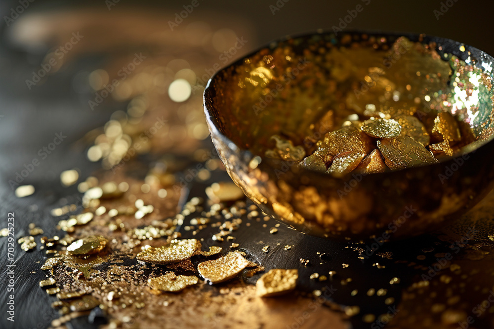 Minimalistic opulence portraying the symbol of wealth as a stunning art ...