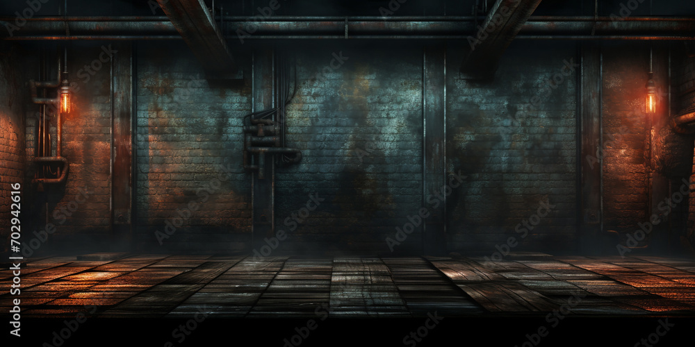burnt black basement with a fiery glow, background, screensaver ...