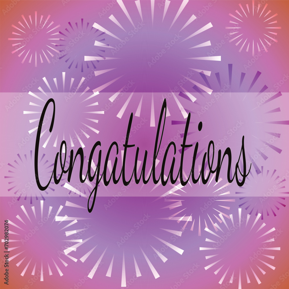 Congratulations minimal isolated logo vector design image with ...