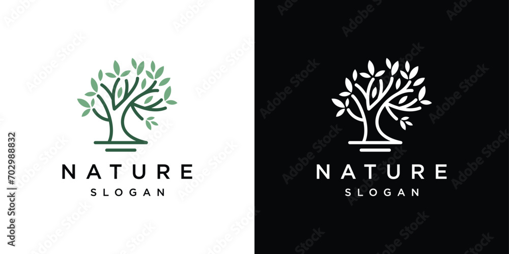 This beautiful Tree vector logo is a symbol of life, beauty, growth ...