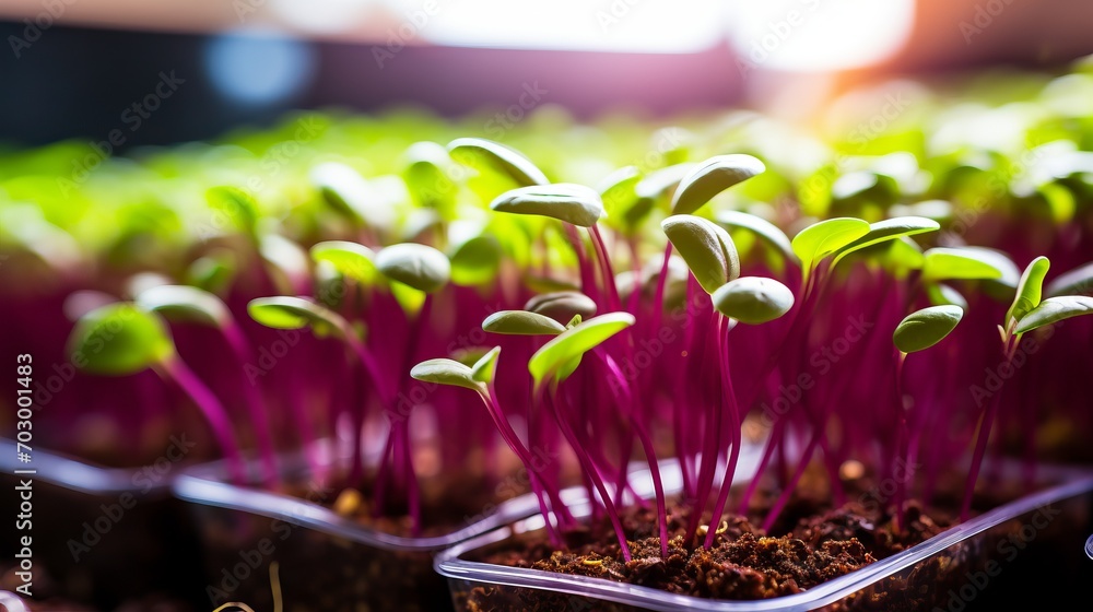 Capturing the vibrant colors and textures of nutrient rich microgreens ...