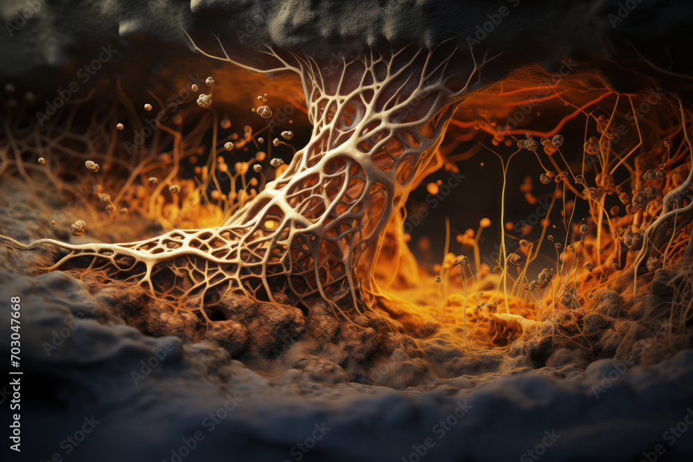 The intricate symbiosis between plant roots and mycorrhizal fungi ...