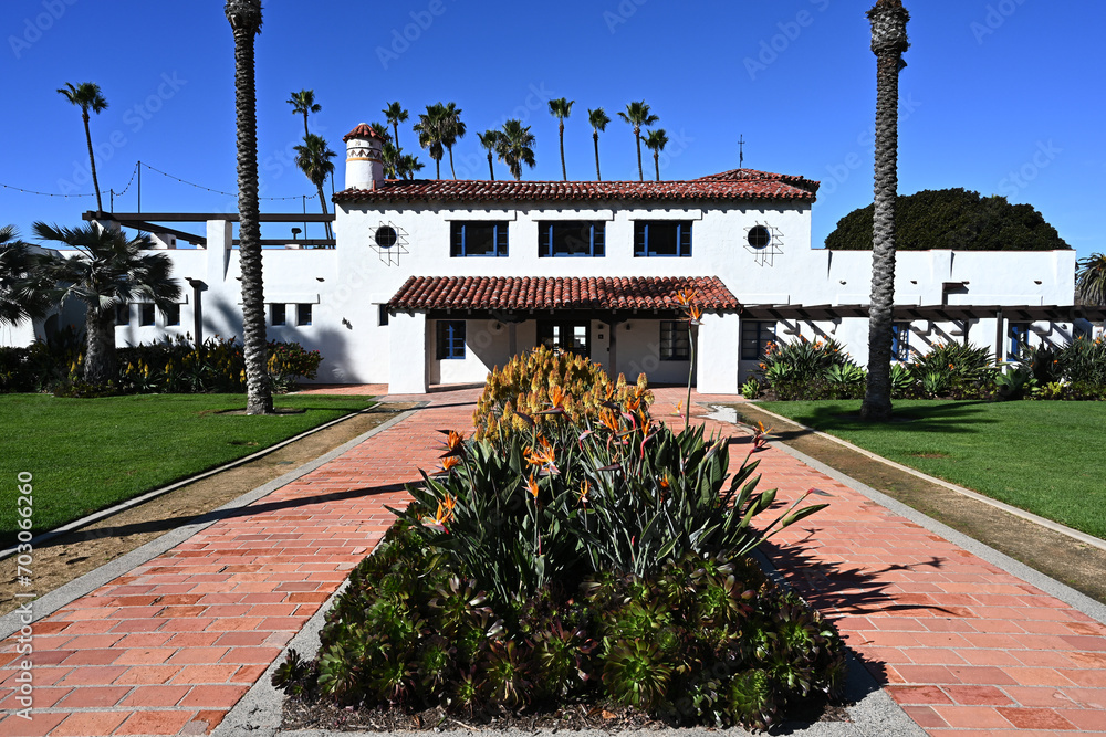 SAN CLEMENTE, CALIFORNIA - 1 JAN 2024: The Ole Hanson Beach Club a ...