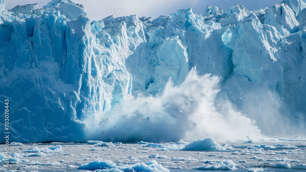 Arctic Transformation Vast Glacier Calving Indicating Dramatic Climate ...