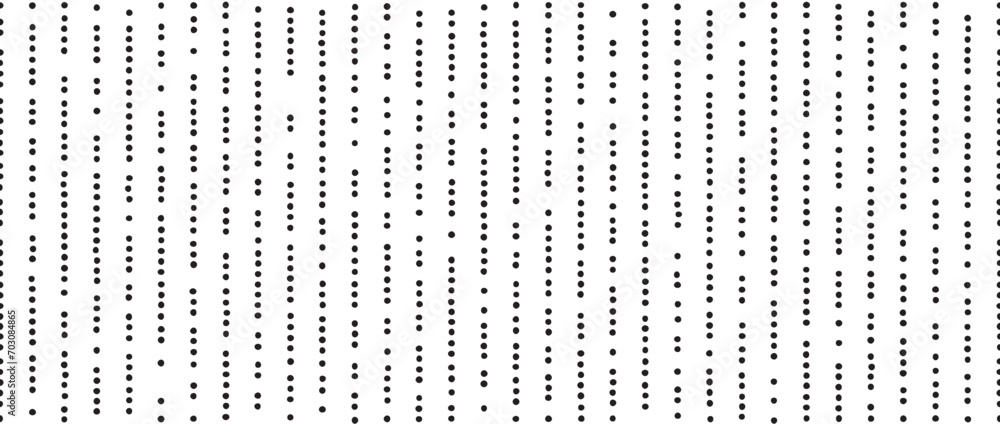 Dotted lines seamless pattern. Stippled lines background. Vertical dot ...