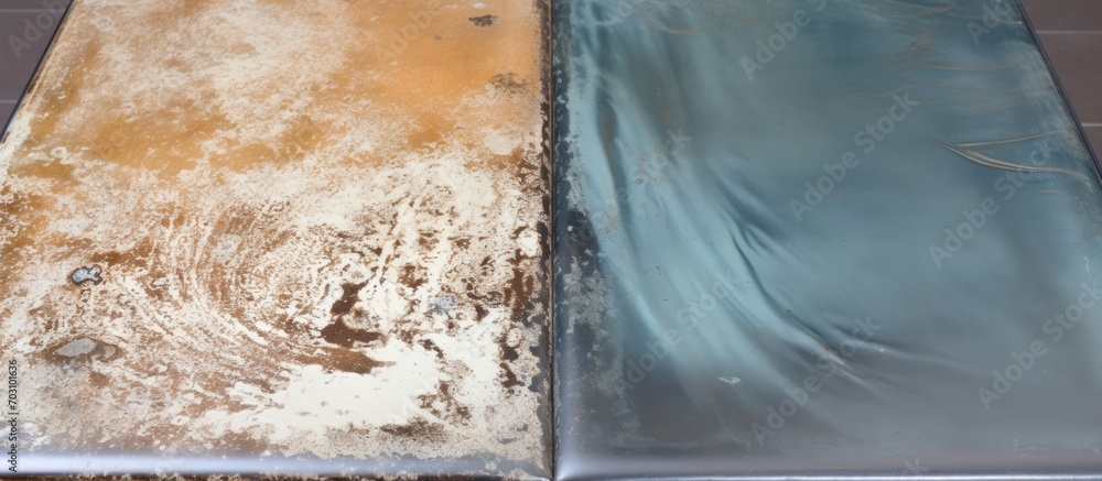 Compare the difference before and after cleaning the dirty cover, which ...