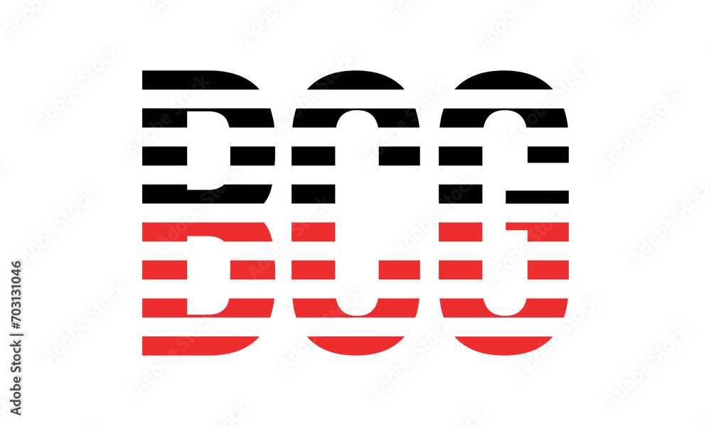 BCG three initial letter iconic line negative space minimal logo design ...