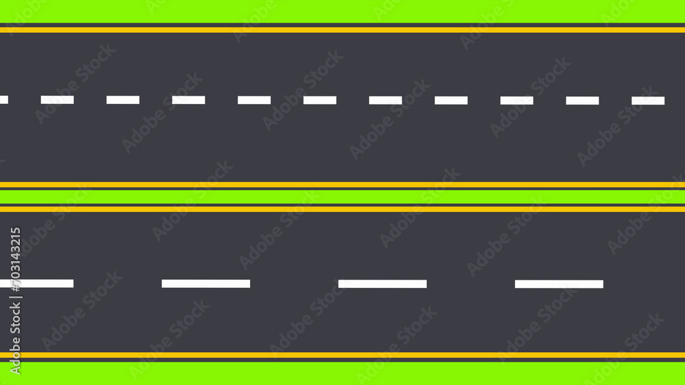 Roads and highways in perspective. The road connects the cities. Road ...