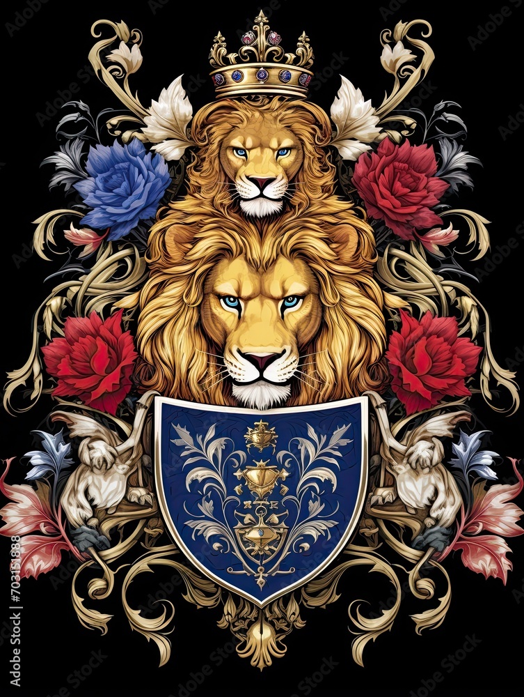 Heraldry Bliss: Master the Art of Coats of Arms and Family Crests Stock ...