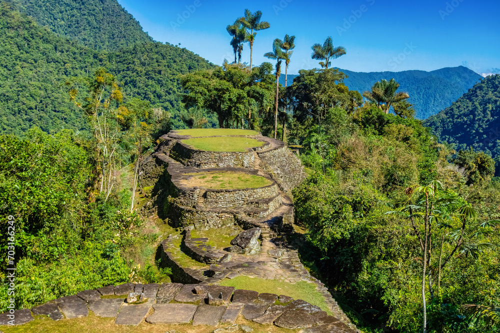 Hidden ancient ruins of Tayrona civilization Ciudad Perdida in the ...