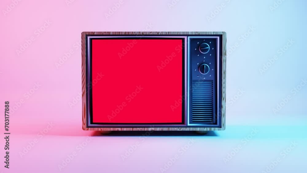 This video showcases a 3D model of a television with a screen that ...