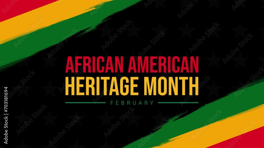 Celebrating African American Heritage Month February video animation ...