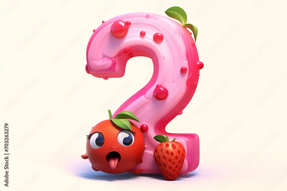 Cute cartoon numbers Story illustration AI Generated Stock Illustration ...