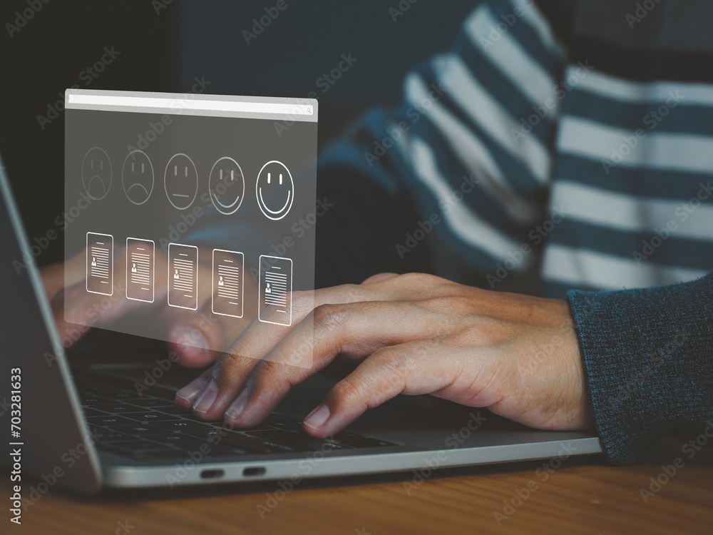 Customer Satisfaction Surveys, users rate their experiences through ...