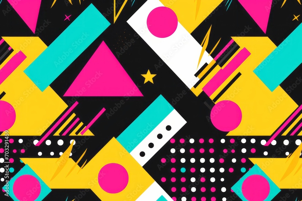 Celebrate the rad style of the 80s in your design with a patterned ...