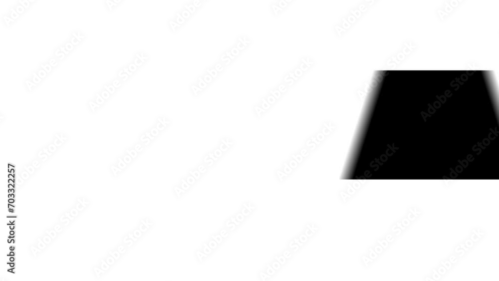 Animation set, trapezoid symbol. Animations: transparency, zooms ...