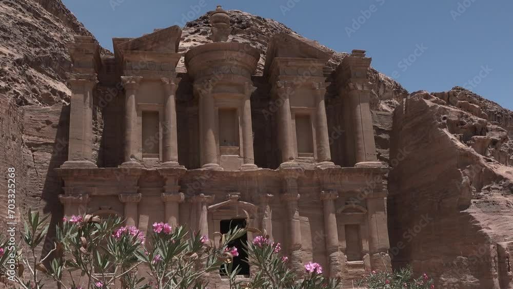 Petra , Jordan: UNESCO World Heritage site renowned for its rock-cut ...