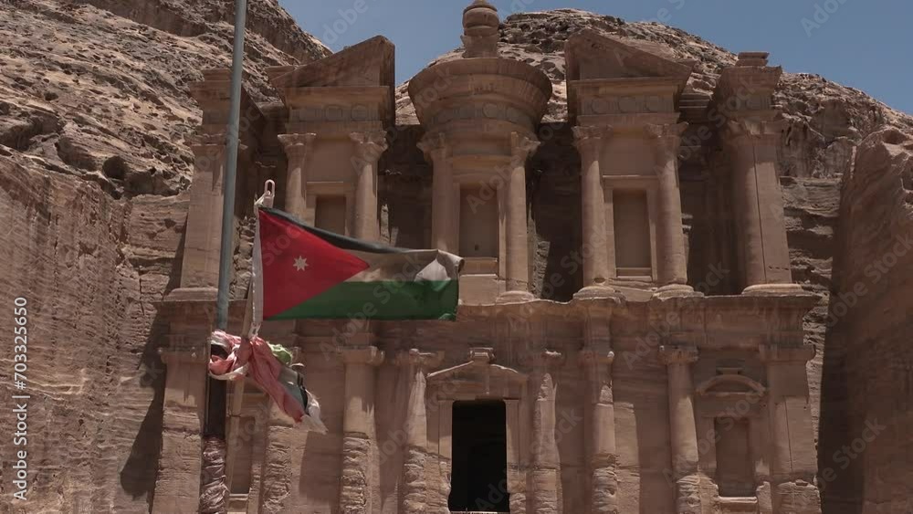 Petra , Jordan: UNESCO World Heritage site renowned for its rock-cut ...