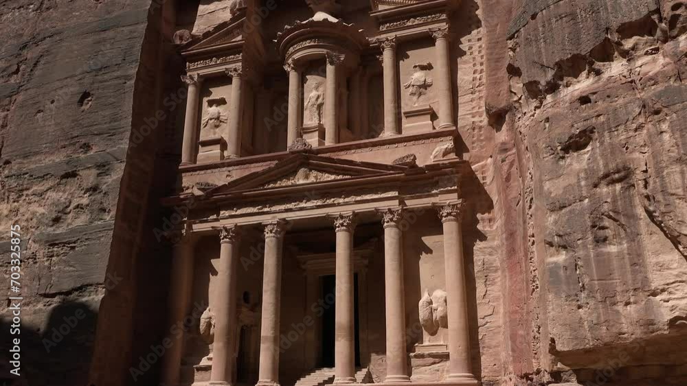 Petra , Jordan: UNESCO World Heritage site renowned for its rock-cut ...