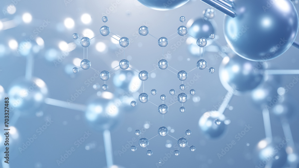 promethazine molecular structure 3d, flat model, phenergan, structural ...