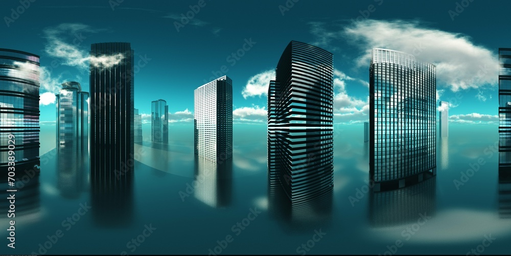 Environment map. HDRI map. Equirectangular projection. Spherical ...