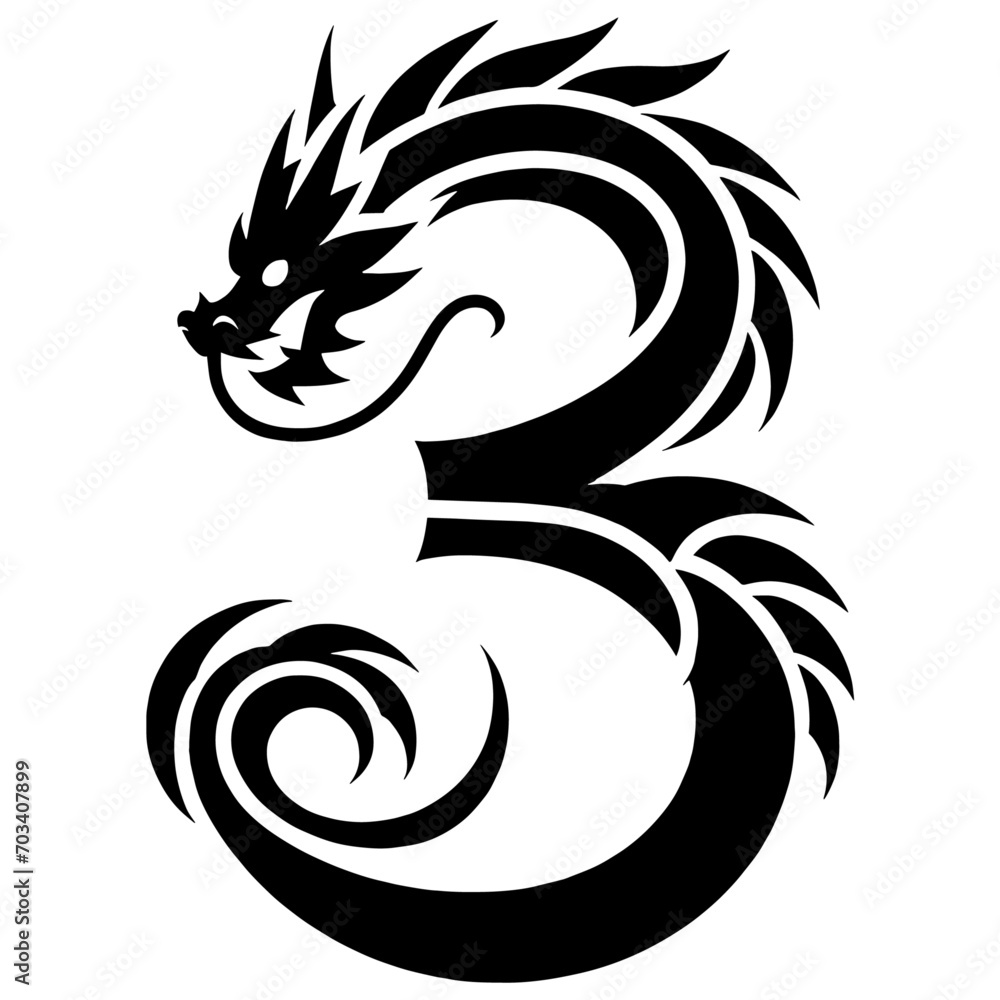 dragon alphabet, dragon numbers, dragon letter, dragon lettering ...