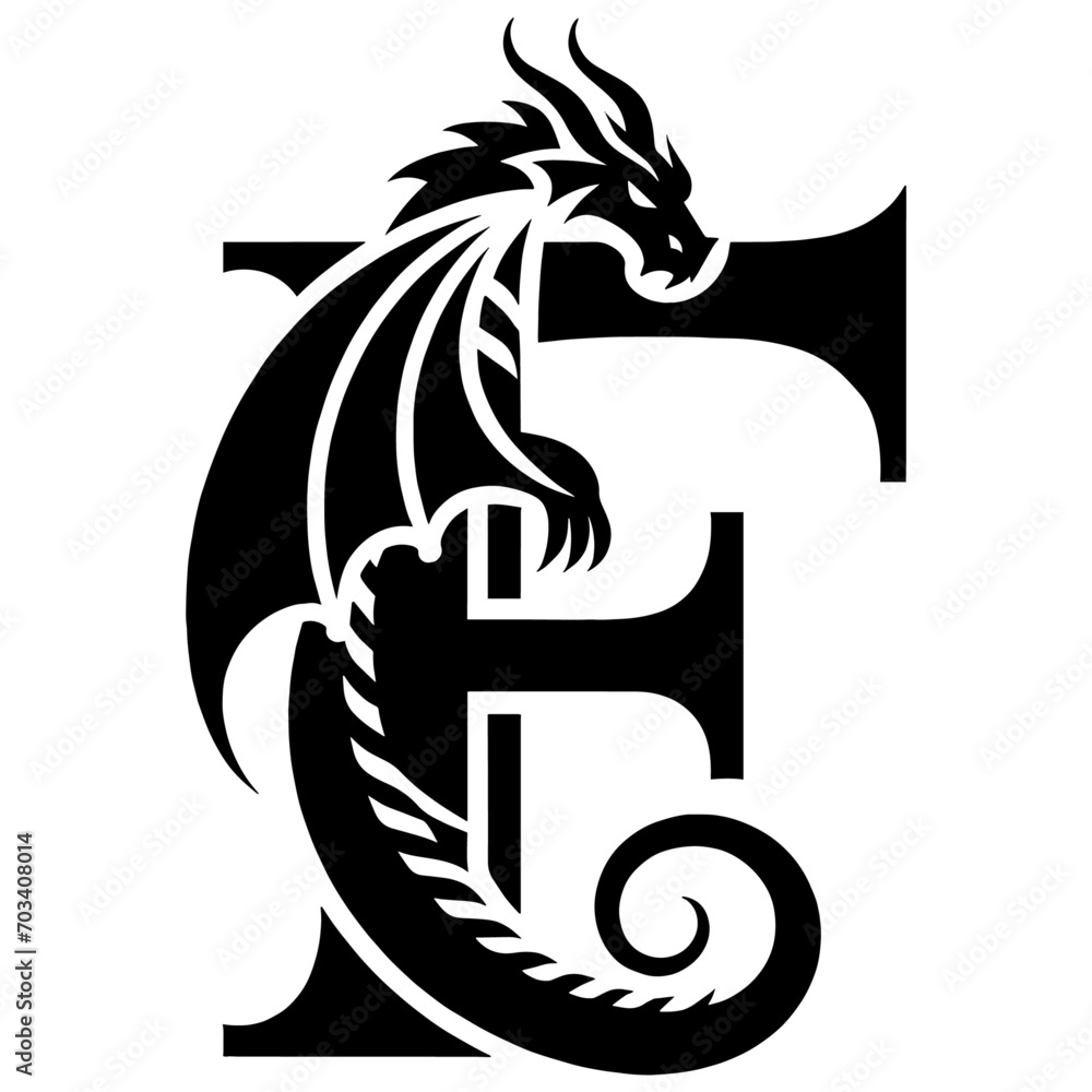 dragon alphabet, dragon numbers, dragon letter, dragon lettering ...