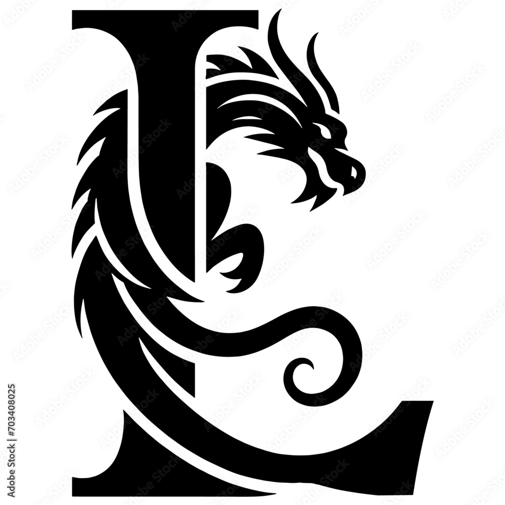 dragon alphabet, dragon numbers, dragon letter, dragon lettering ...