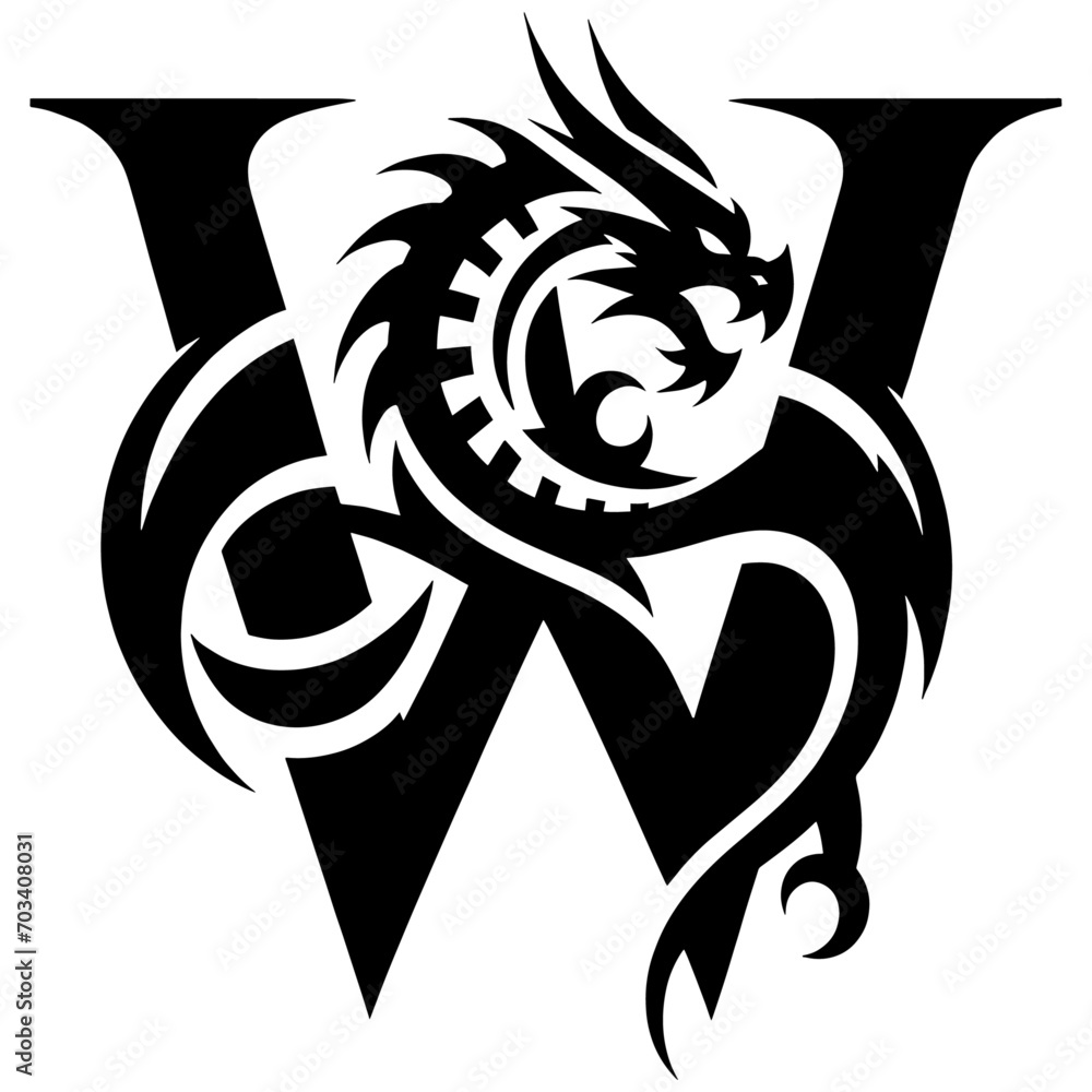 dragon alphabet, dragon numbers, dragon letter, dragon lettering ...