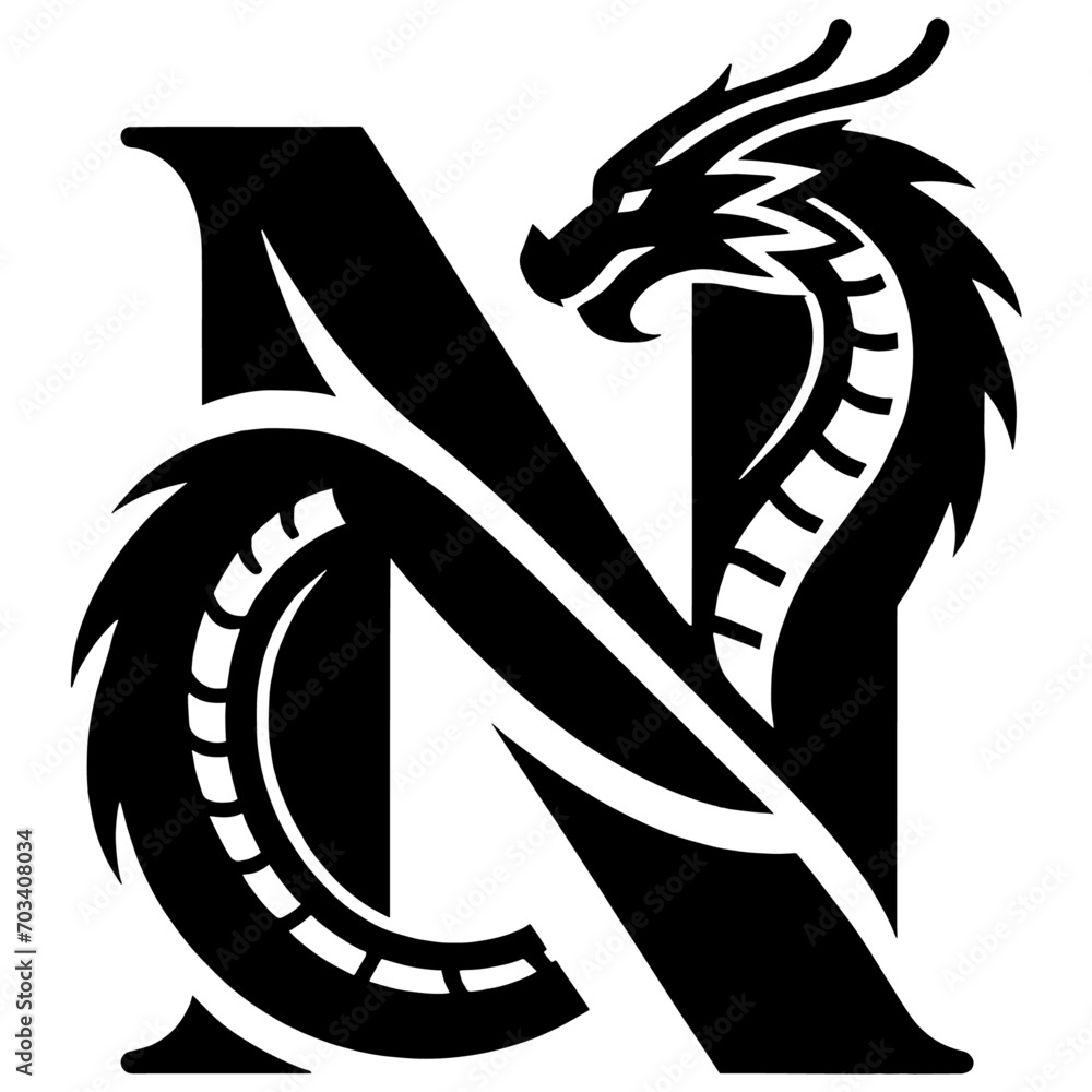 dragon alphabet, dragon numbers, dragon letter, dragon lettering ...
