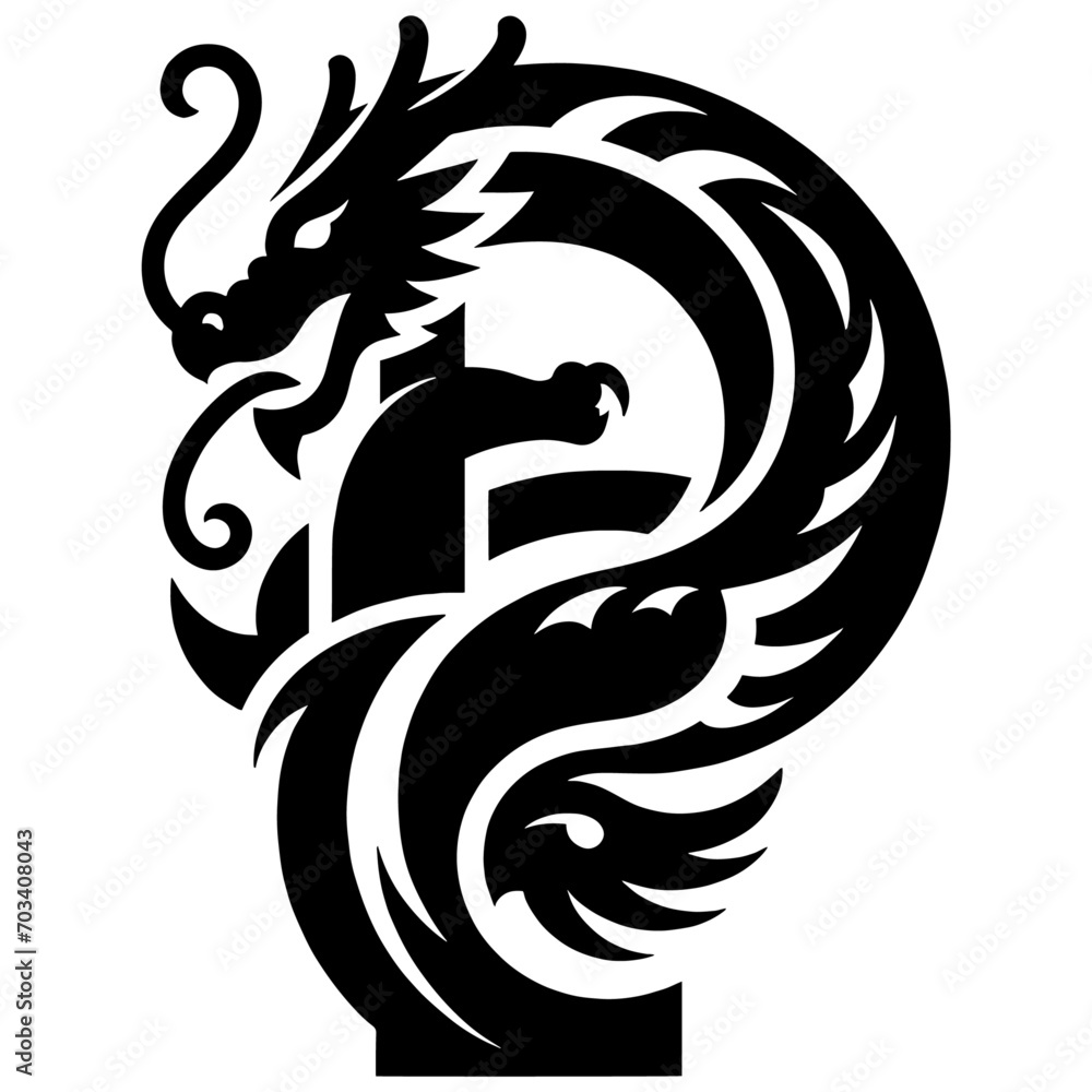 dragon alphabet, dragon numbers, dragon letter, dragon lettering ...
