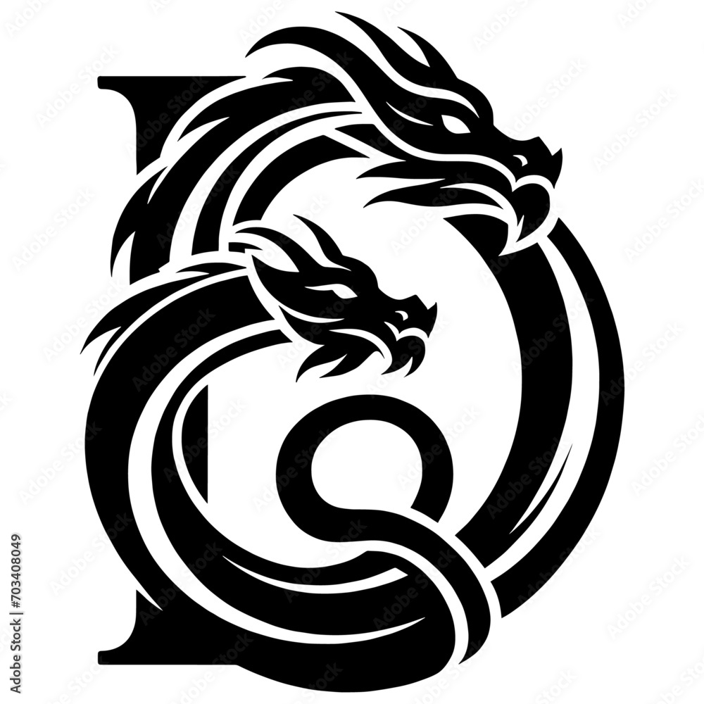 dragon alphabet, dragon numbers, dragon letter, dragon lettering ...