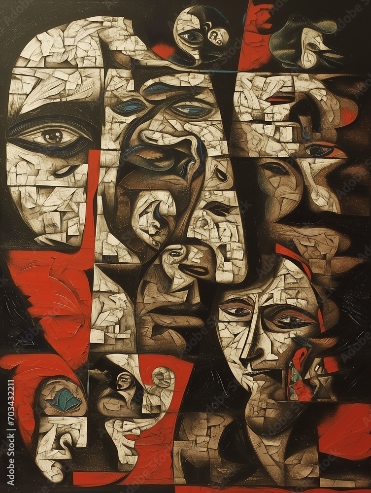 Fragmented identity, the process of memory, conceptual art painting in ...