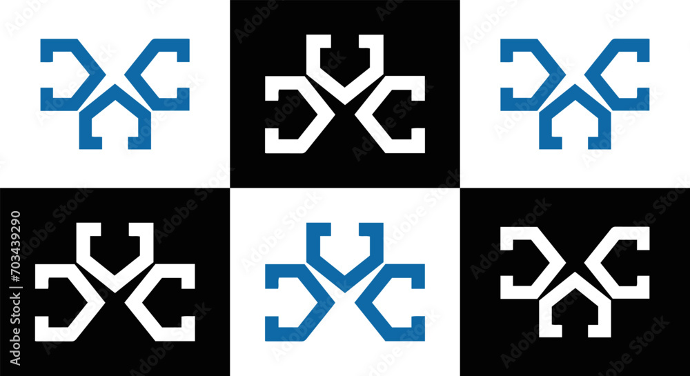 CCC logo. CCC set , C C C design. White CCC letter. CCC, C C C letter ...