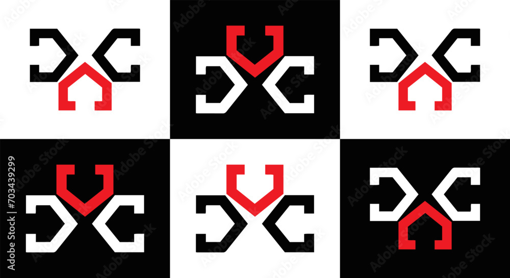 CCC logo. CCC set , C C C design. White CCC letter. CCC, C C C letter ...