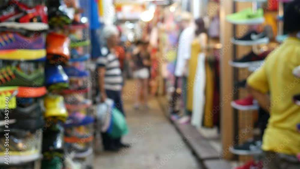 Shopping at Chatuchak Weekend Market, Bangkok. It is also known as JJ ...