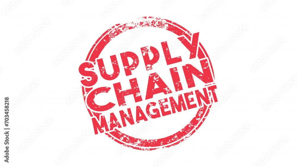 SCM Supply Chain Management Process Approval Stamp Contract Vendor ...