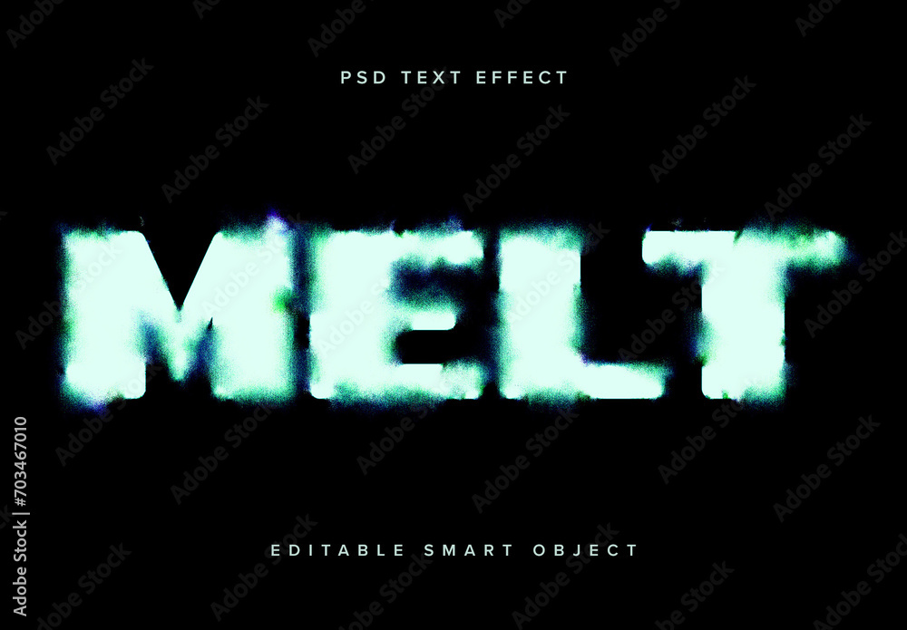 Ink Bleed Text Effect Mockup Stock Template | Adobe Stock