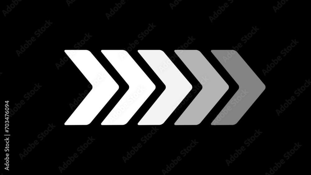 Animated arrows for the overlay video layer. swipe up animation ...