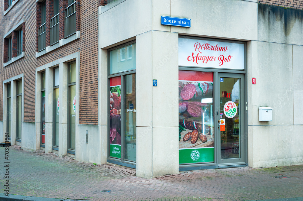 Rotterdam, Netherlands - January 5, 2024: Hungarian food store in ...