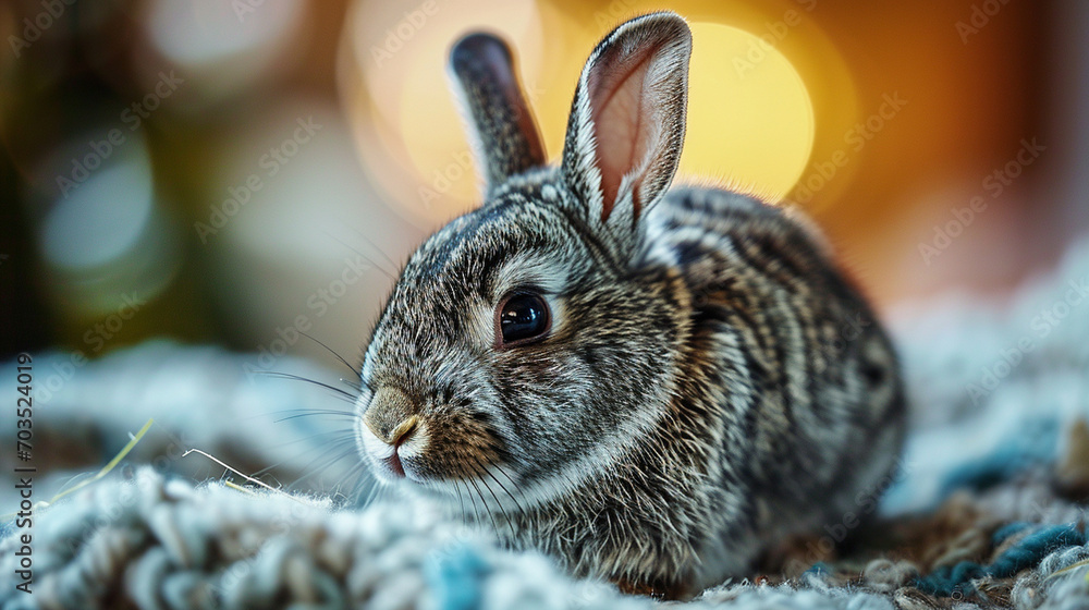 Emergency Rabbit Care: A veterinarian providing emergency care to a ...