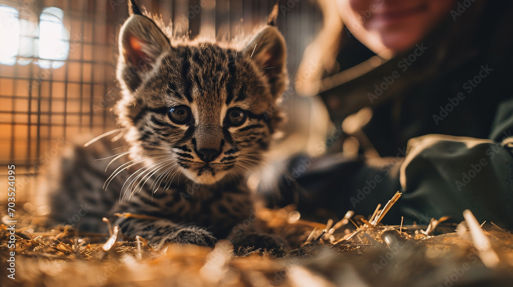 Wildlife Rehabilitation Encounter: A vet engaging in wildlife ...